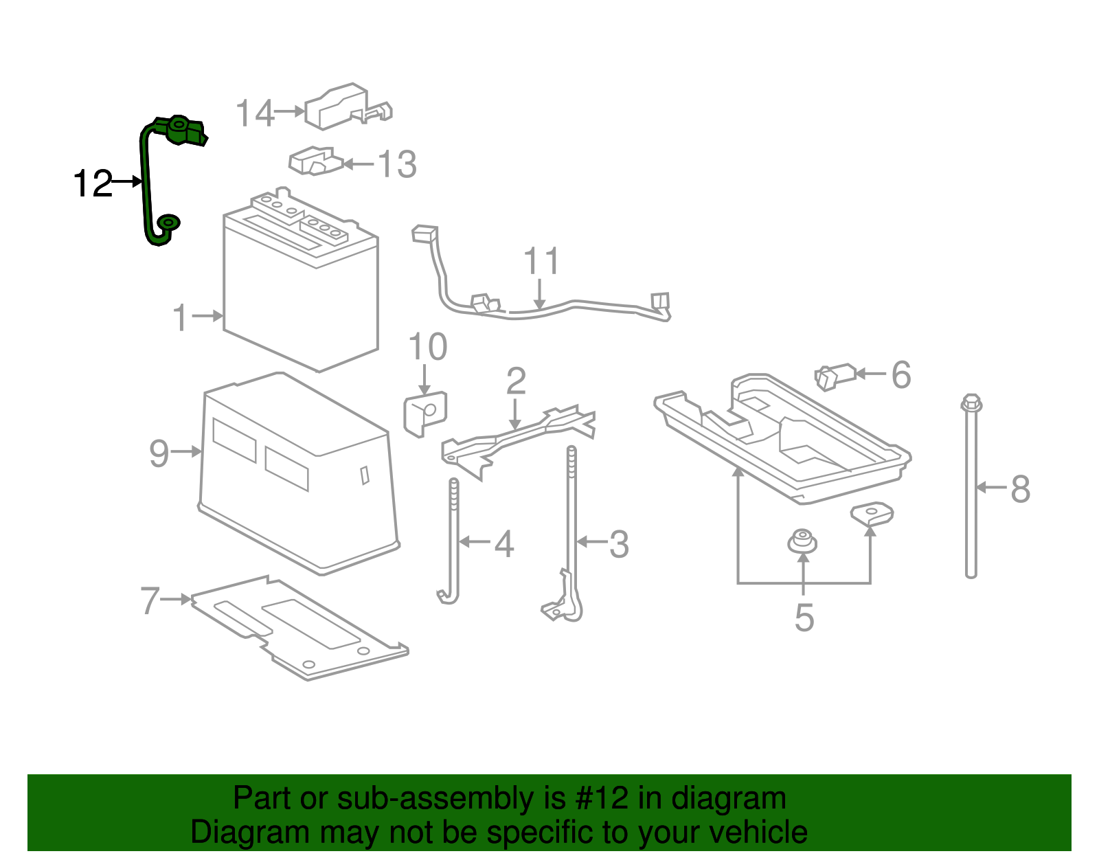 82284-30030 - 2006-2013 Lexus - Negative Cable | My L Parts