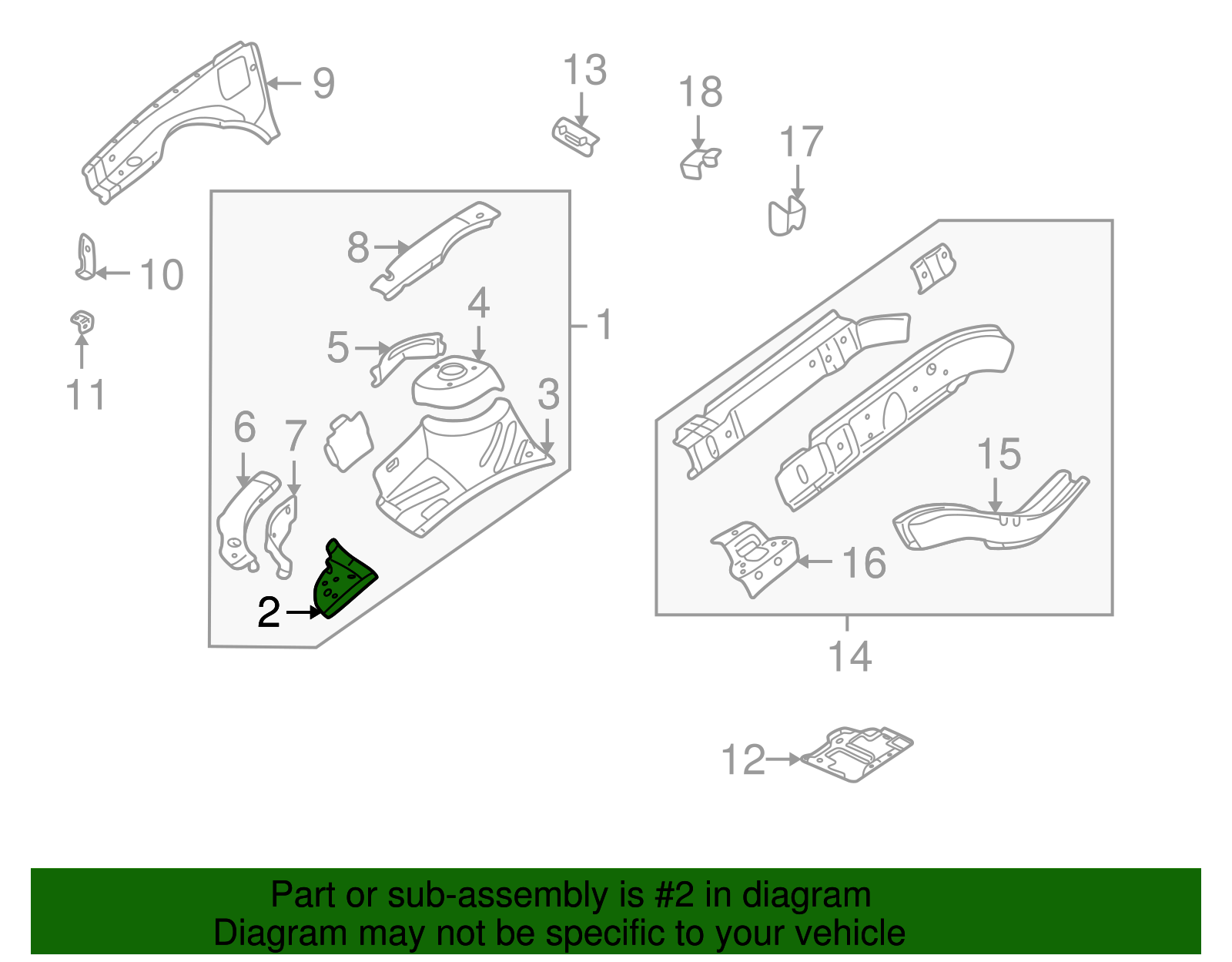 22615356 - Front Panel 1995-2005 GM | Gateway Buick GMC Parts