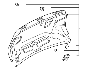 2018-2024 Audi Trunk Lid Trim 8W7-867-975-B-CA9 | Audi USA Parts