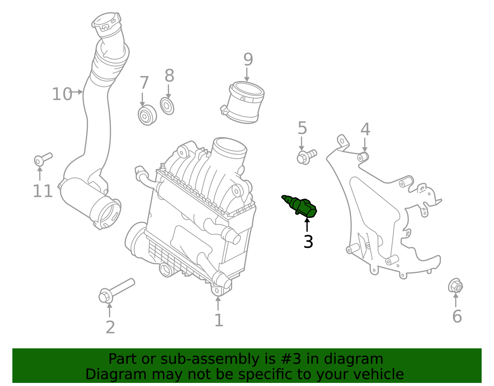 2018-2019 Land Rover Range Rover Velar Air Intake Temp Sensor LR071745 ...