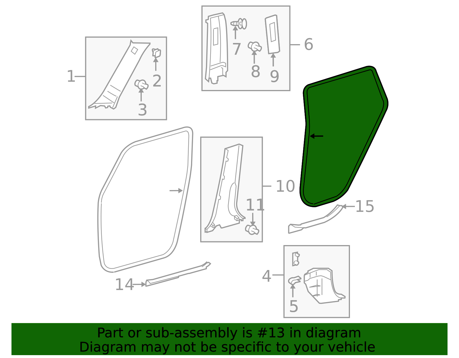 62332-12260-B0 - Surround Weather-Strip 2008-2015 Scion xB | Norm ...