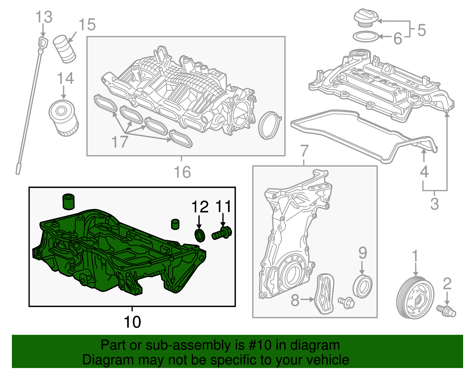 2017-2019 Honda CR-V Oil Pan 11200-5PH-A00 | OEM Parts Online