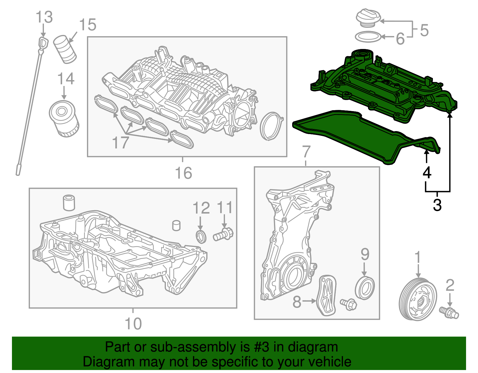 12310-6A0-A01 - 2016-2025 Honda - Cover Assembly Cylinder Head | Honda ...