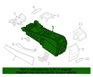 2019-2025 BMW | Center Console | 51169108356 | BMW OEM Parts Store