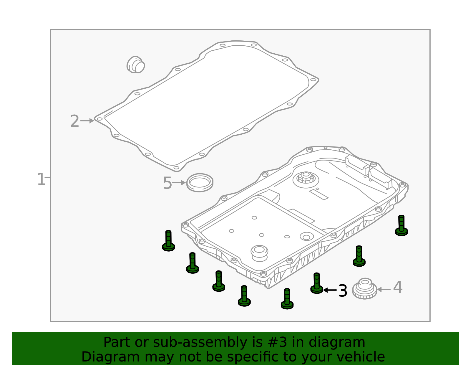 Transmission Filter Pan Kit BOLT (x1) 06510056AA | Mopar Parts Canada