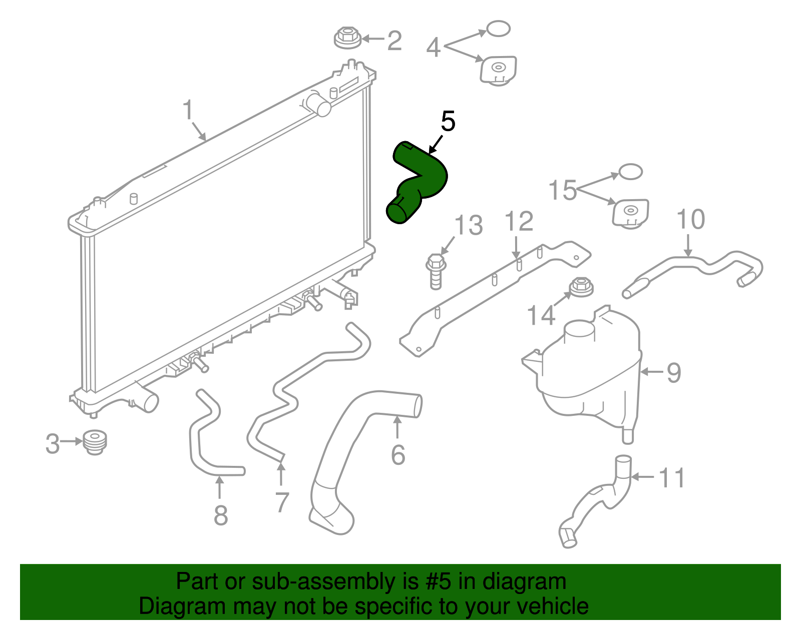 2016-2020 Infiniti Upper Hose 21501-5CA1A | Faulkner Infiniti of Willow ...