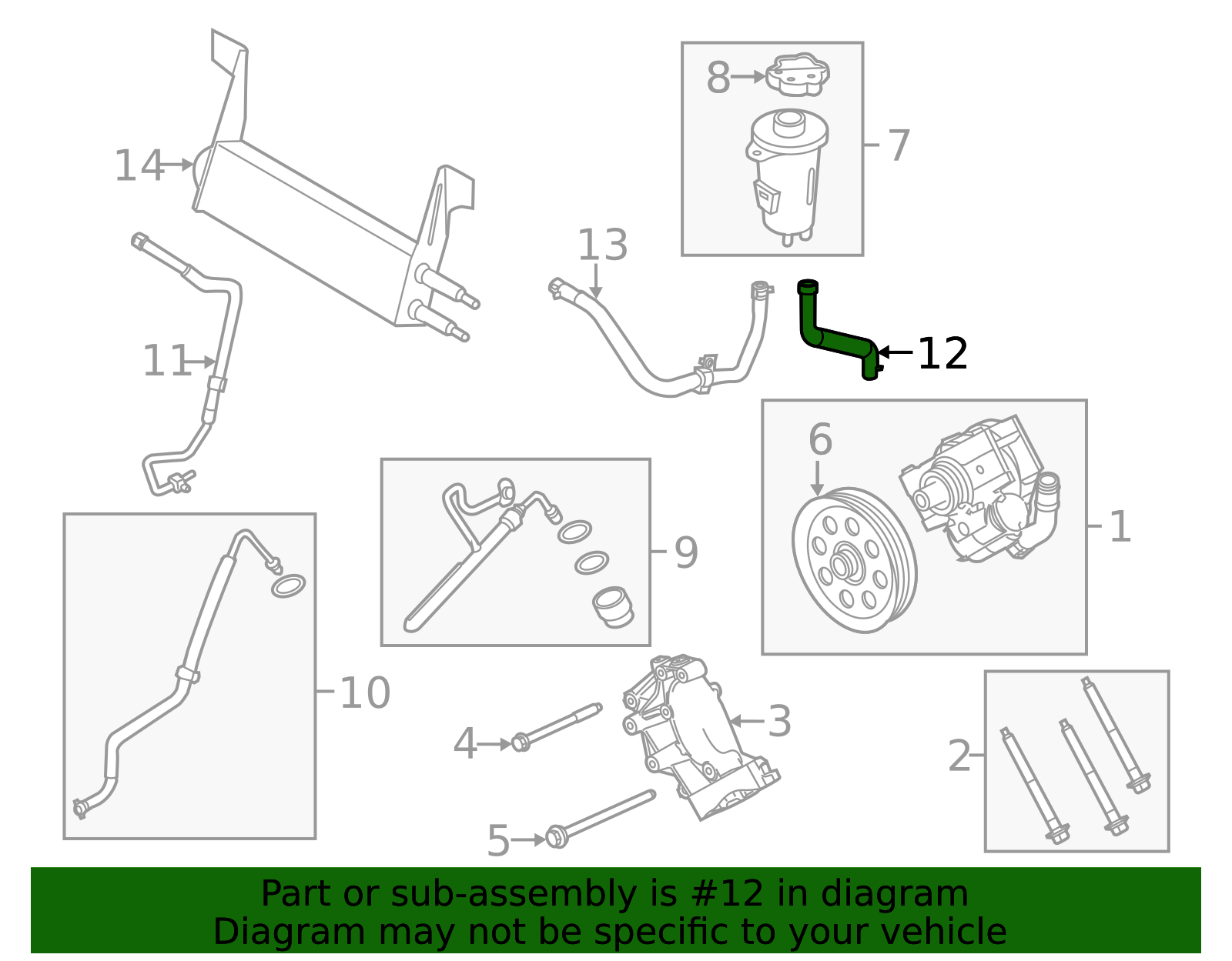 BC3Z-3691-C - High-Quality Reservoir Hose for 2011-2016 Ford ...