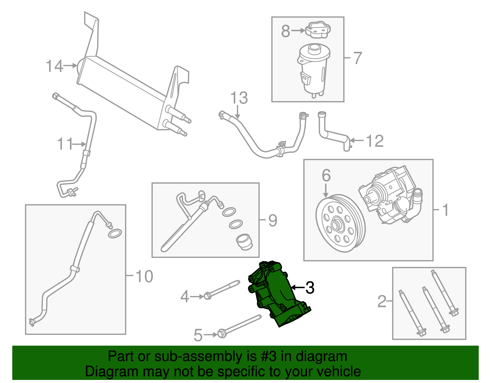 2011-2016 Ford | Bracket | BC3Z-3A732-C | Walls' Ford Parts
