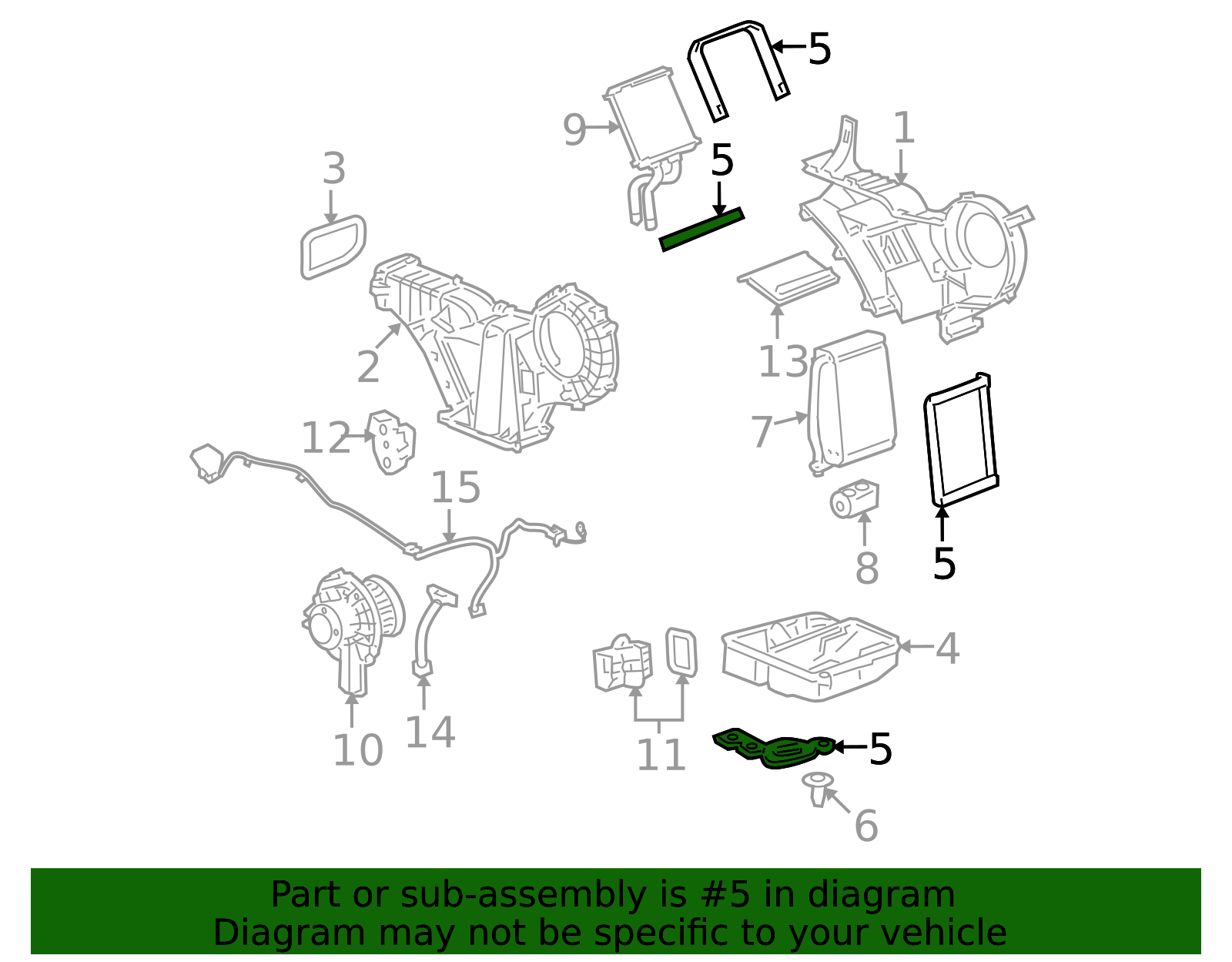 2007-2020 GM Auxiliary Air Conditioning Evaporator Case Seal Kit ...