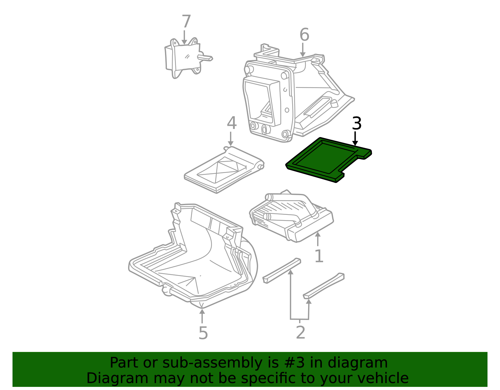 F7UZ-18529-AA - Heater Core Seal - 1997-2007 Ford | Lasco Auto Parts