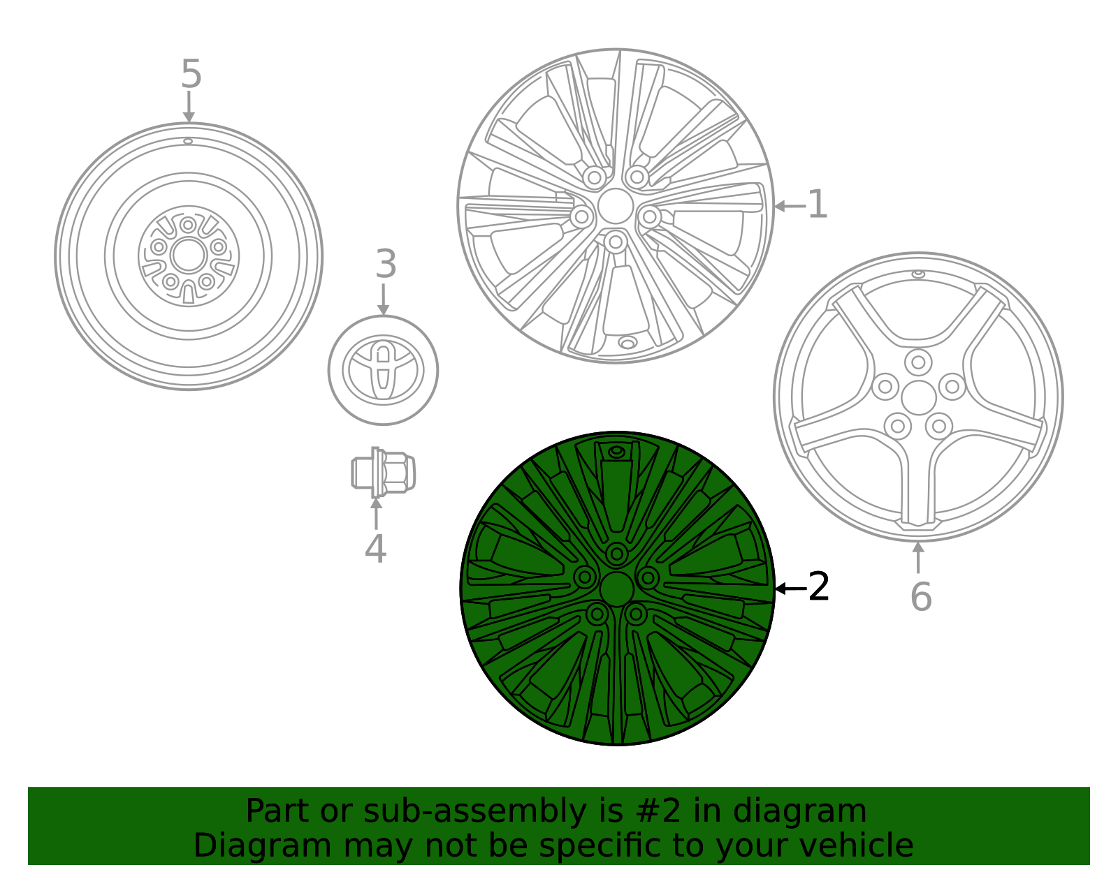 4261A-48290 - Wheel Disc Chrome P 2021-2024 Toyota Venza | Toyota San Diego Parts