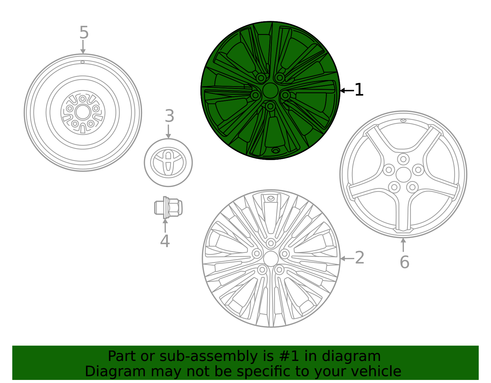 42611-48B70 - Wheel Disc 2021-2024 Toyota Venza | Toyota San Diego Parts