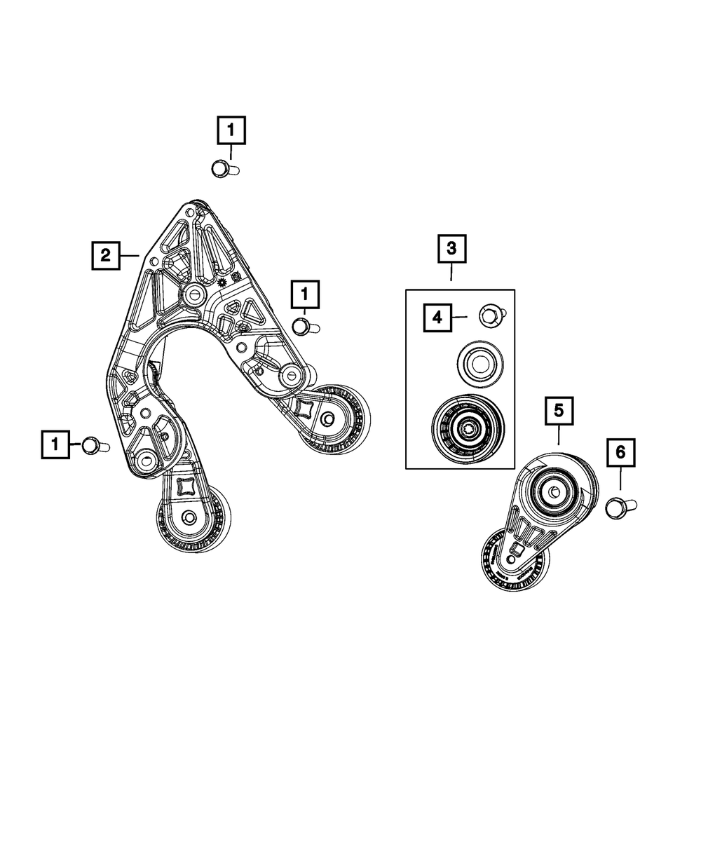 05281667AD - Belt Tensioner The Official Mopar eStore