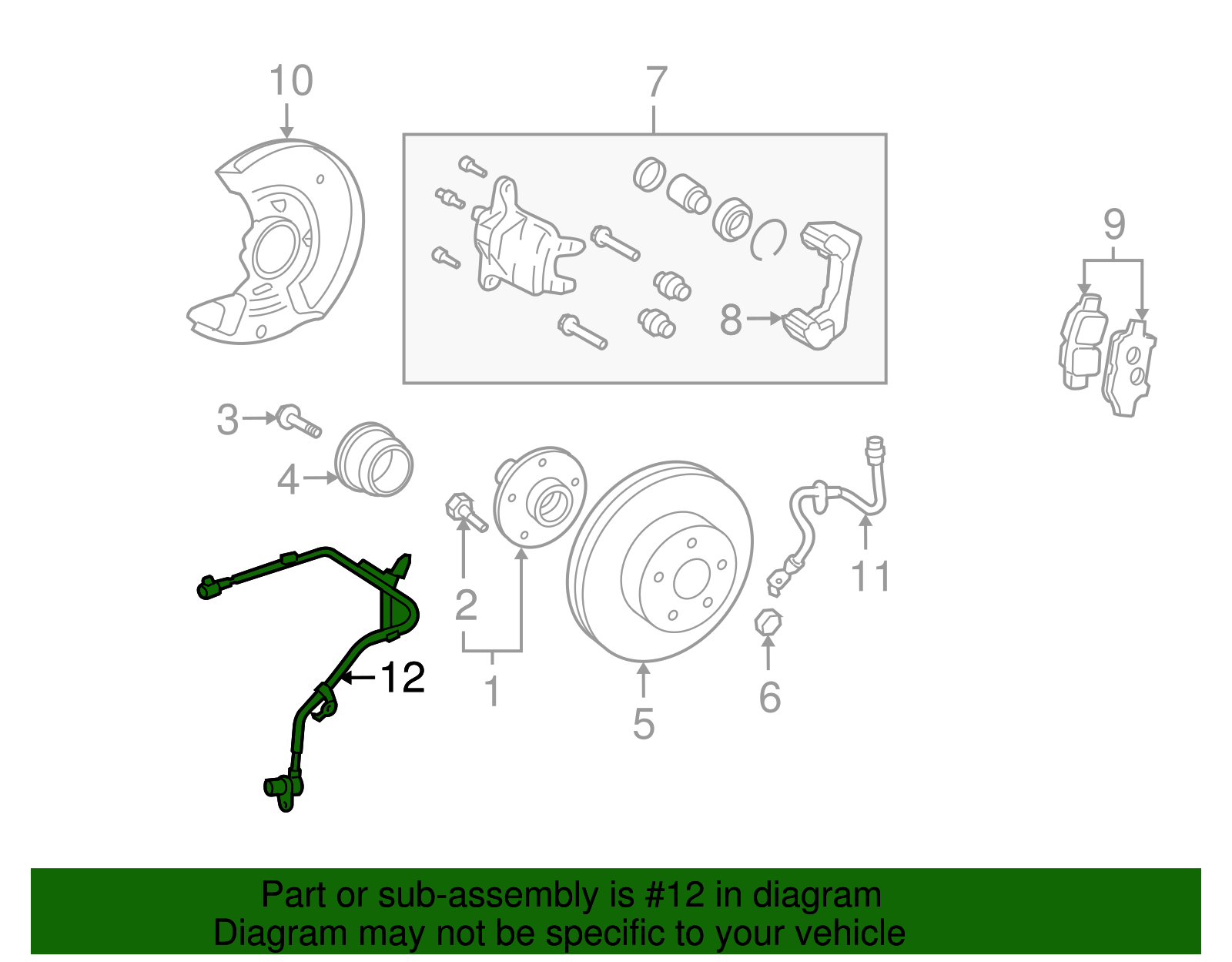 2004-2009 Toyota Prius Speed Sensor 89542-47020 | Toyota Parts Center