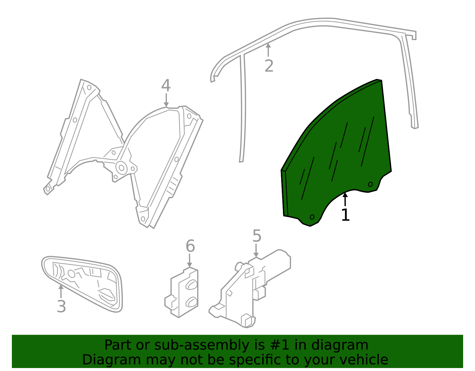 2GJ-845-202-A - 2022-2024 Volkswagen Taos - Movable Glass | Quick VW Parts
