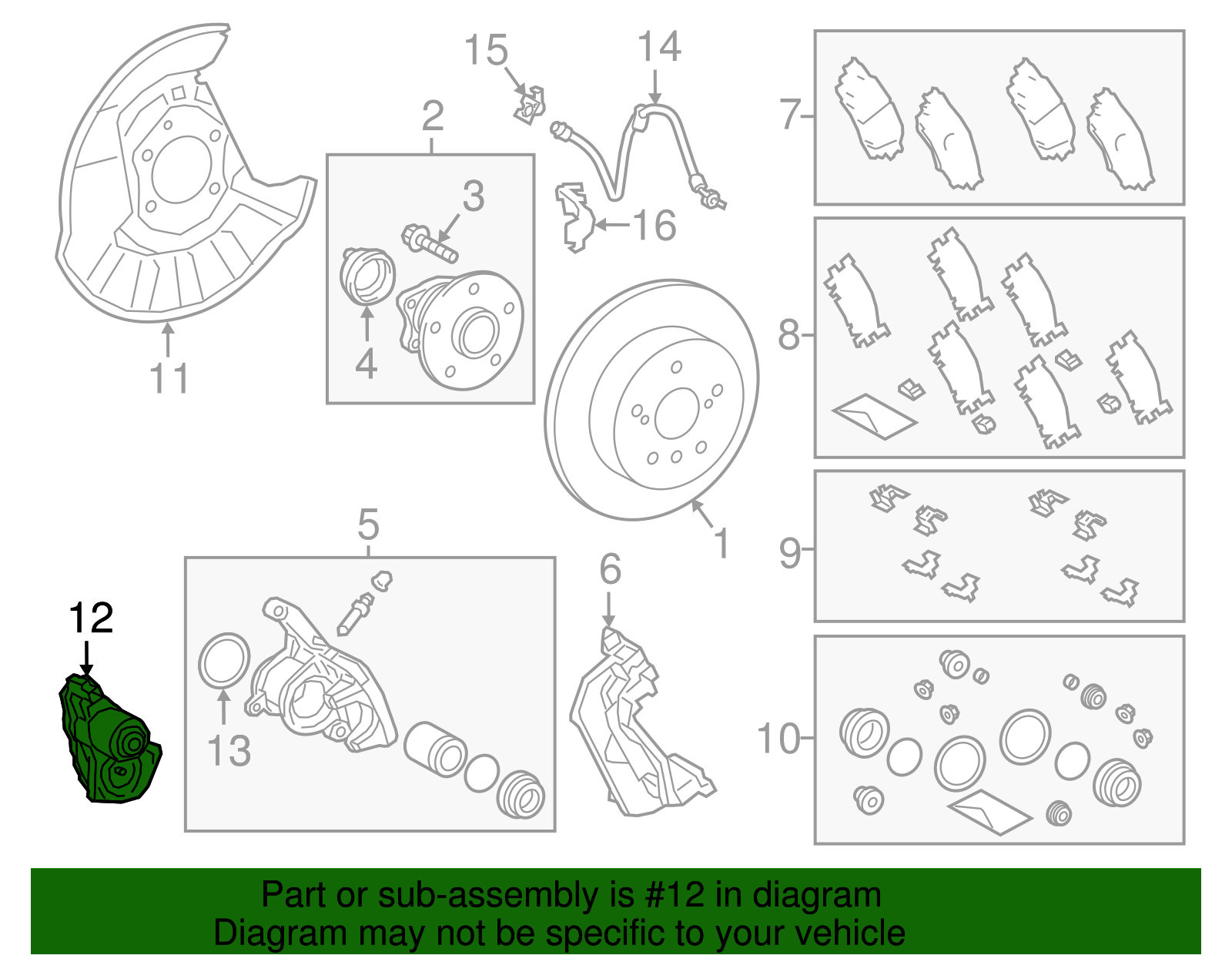 46310-33010 - Prk Brake Actuator 2018-2025 Toyota | Longo Toyota Parts