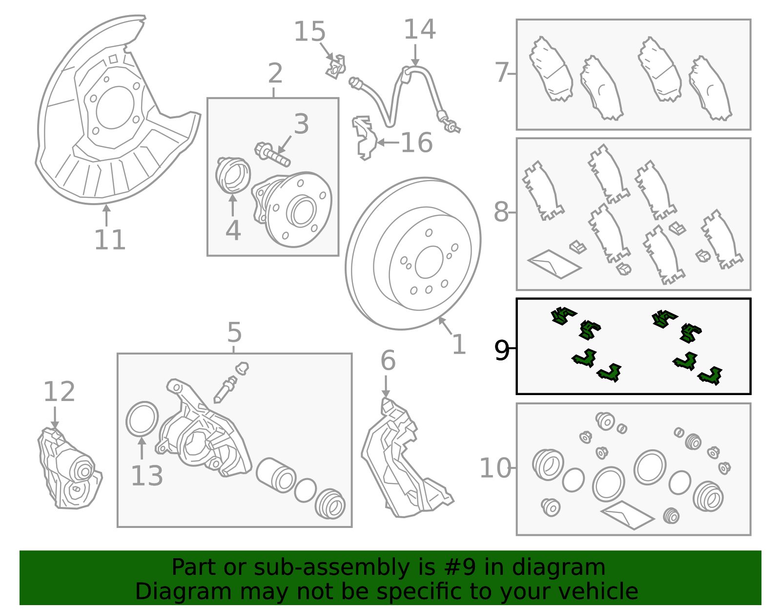 04948-33060 - Disc Brake Anti-Rattle Clip Set 2018-2026 Toyota | Toyota ...