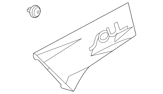 87860-K0000 - Body D-Pillar Molding 2020-2022 Kia Soul | Kia.Parts Store