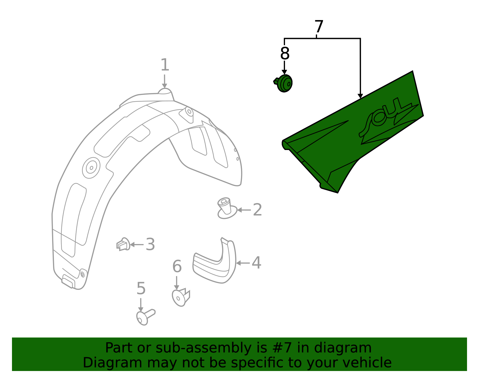 2020-2022 Kia Soul | Body D-Pillar Molding | 87860-K0100 | Kia Auto Parts