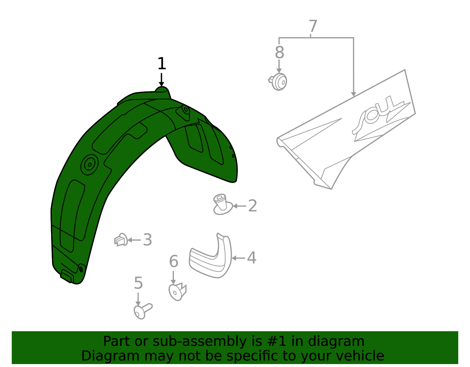 2020-2022 Kia Soul Wheelhouse Liner 86822-K0000 | TascaParts.com