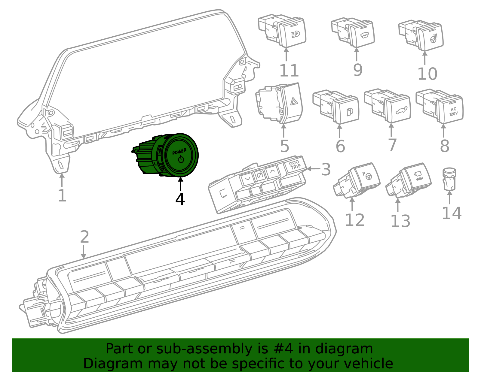 Ignition Switch 89611-0A040 | Toyota Parts Center