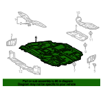 2010-2017 Toyota Engine Cover 51410-12105 | Toyota Parts Center