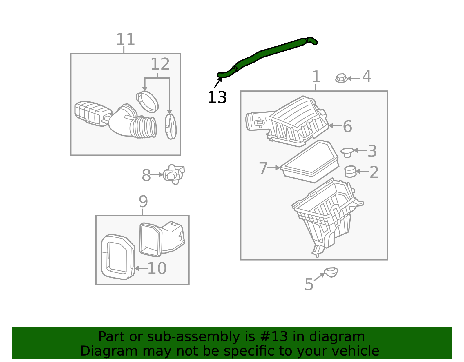 2010-2015 Chevrolet Camaro Positive Crankcase Ventilation (PCV) Tube ...