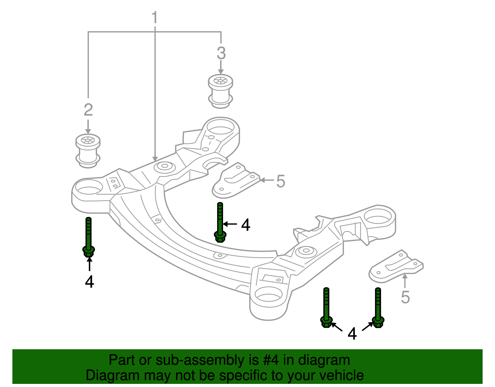 N-910-484-01 - Suspension Cross-Member Mount Bolt 2005-2011 Audi | Audi ...