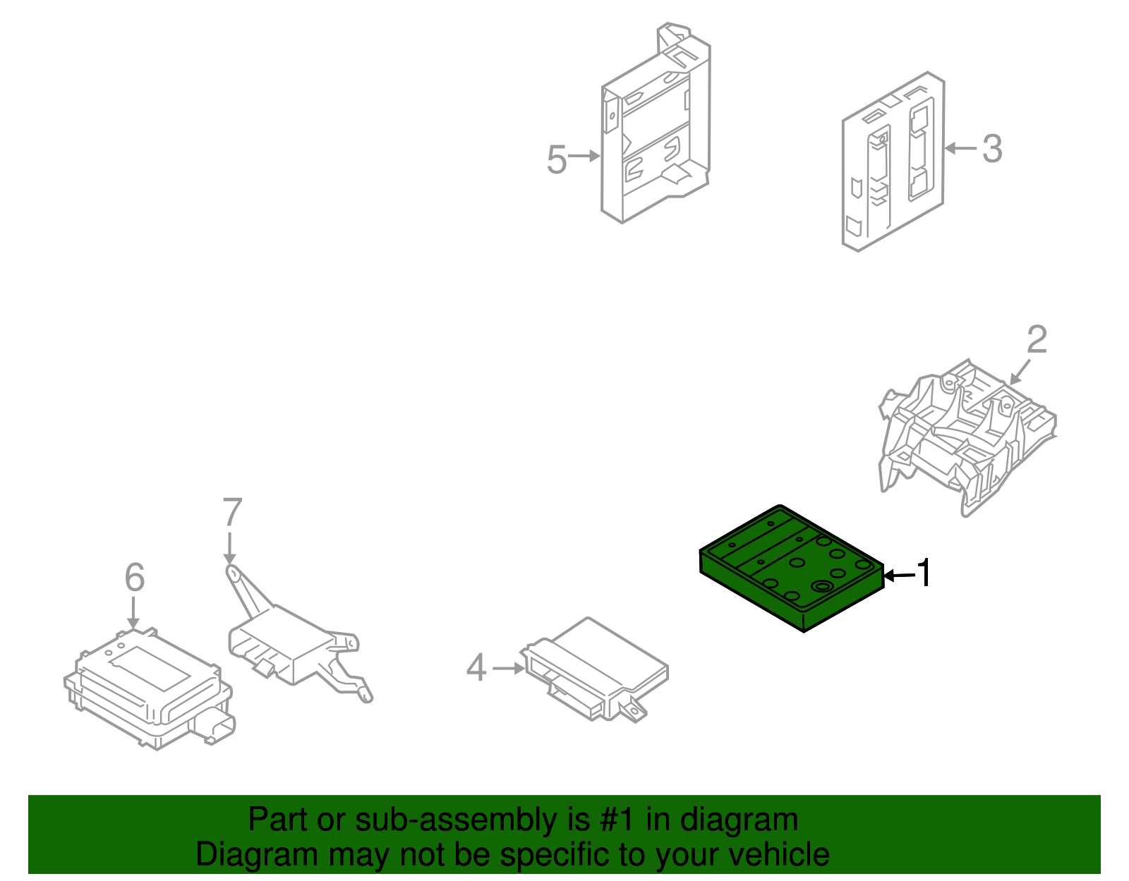 2010-2012 Audi Control Module 8K0-907-063-BE | Audi OEM Parts Online