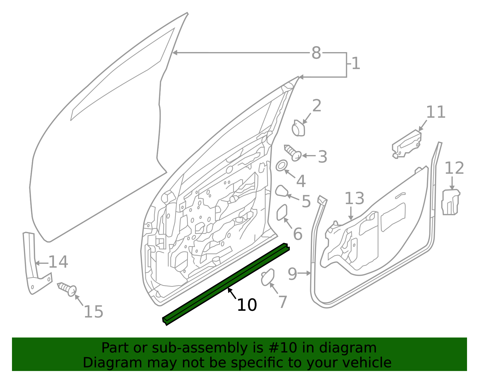 80838-9FV0C - Seal Strip 2016-2024 Nissan | Official Nissan Parts Store