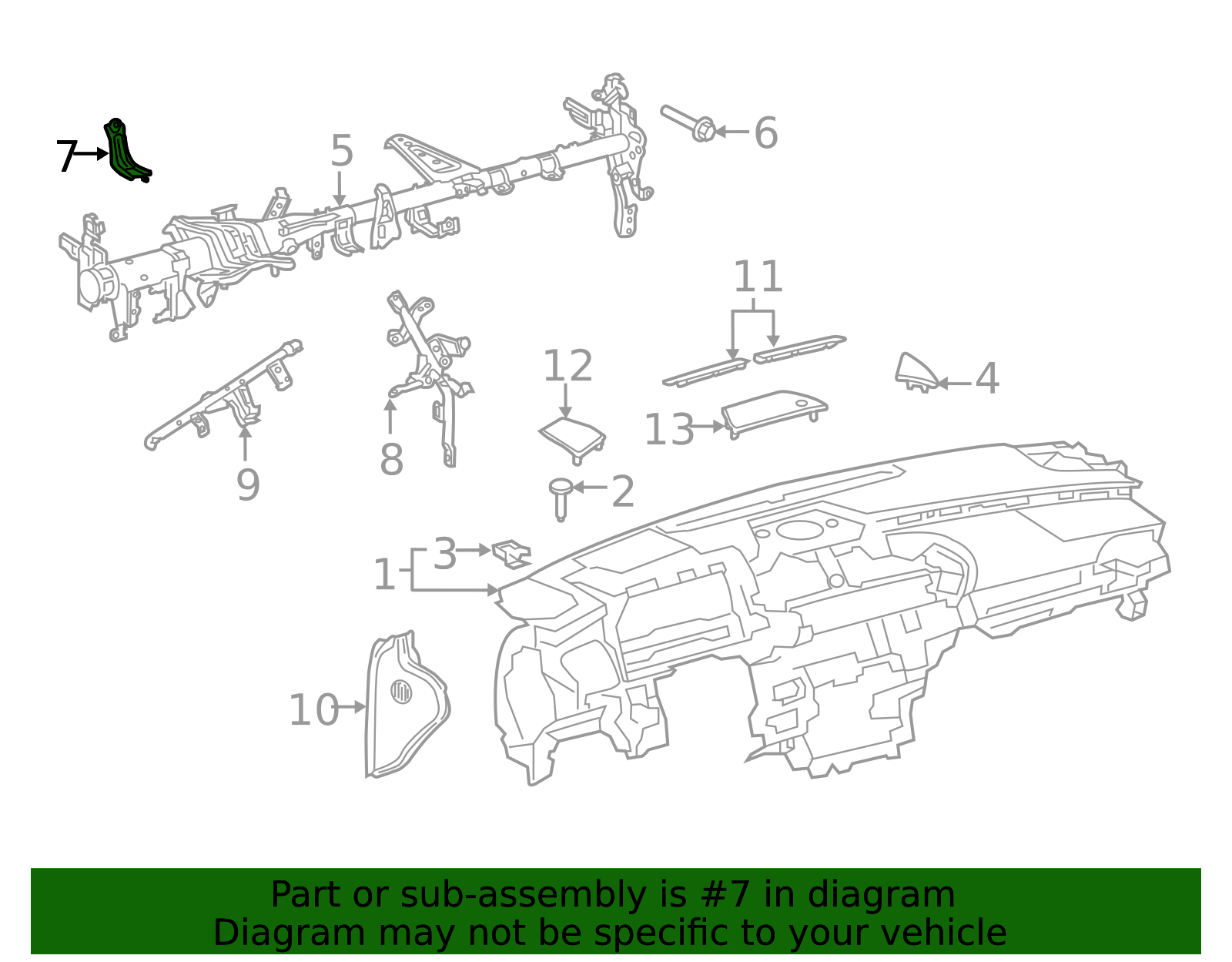2019-2025 Lexus Reinforced Beam Bracket 5538J-06010 | OEM Parts Online