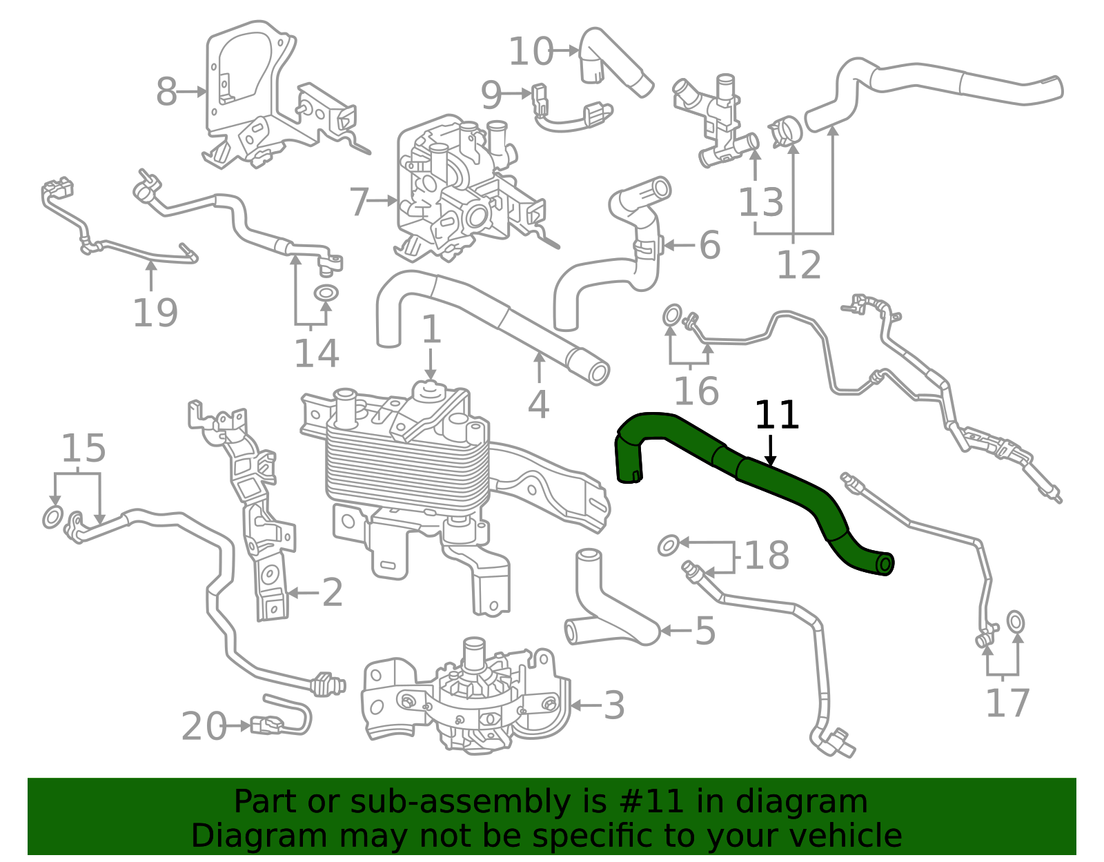87245-48K10 - 2024 Lexus RX450h+ - Water Inlet Hose | My L Parts