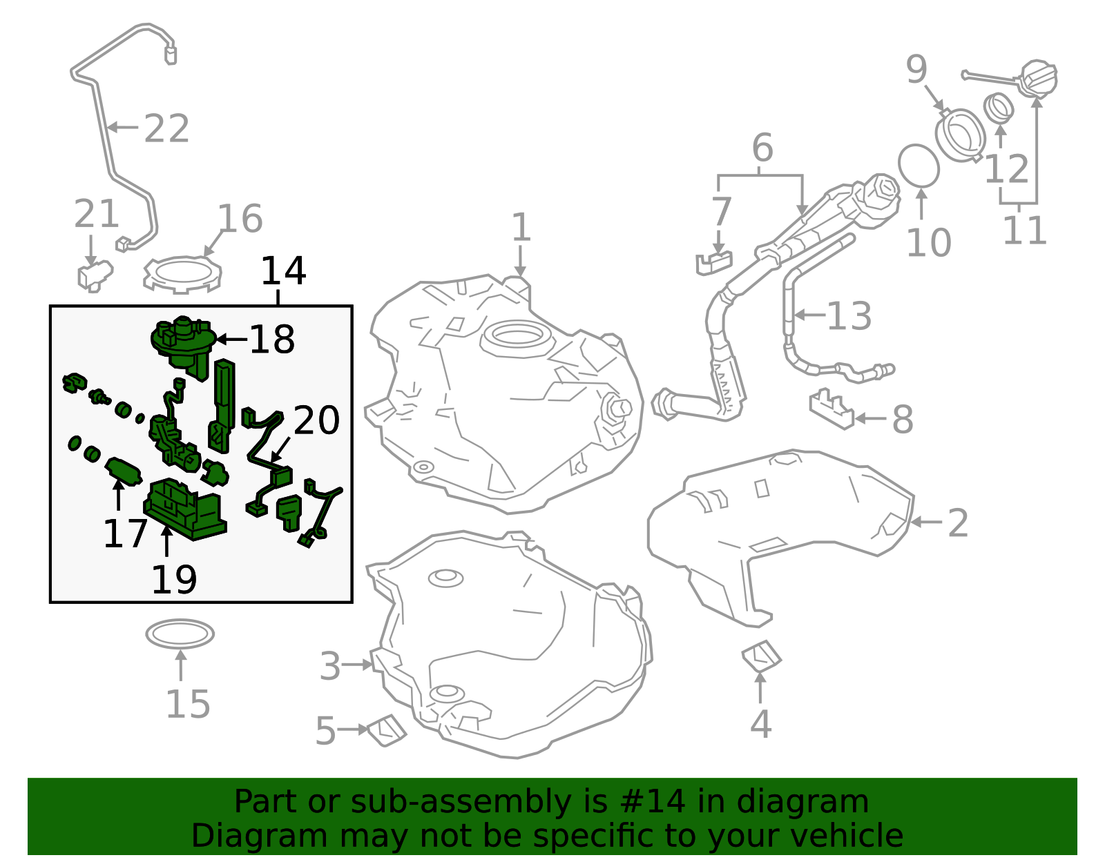 77020-12A80 - 2019-2024 Toyota - Fuel Pump Assembly | Nucar Toyota Parts