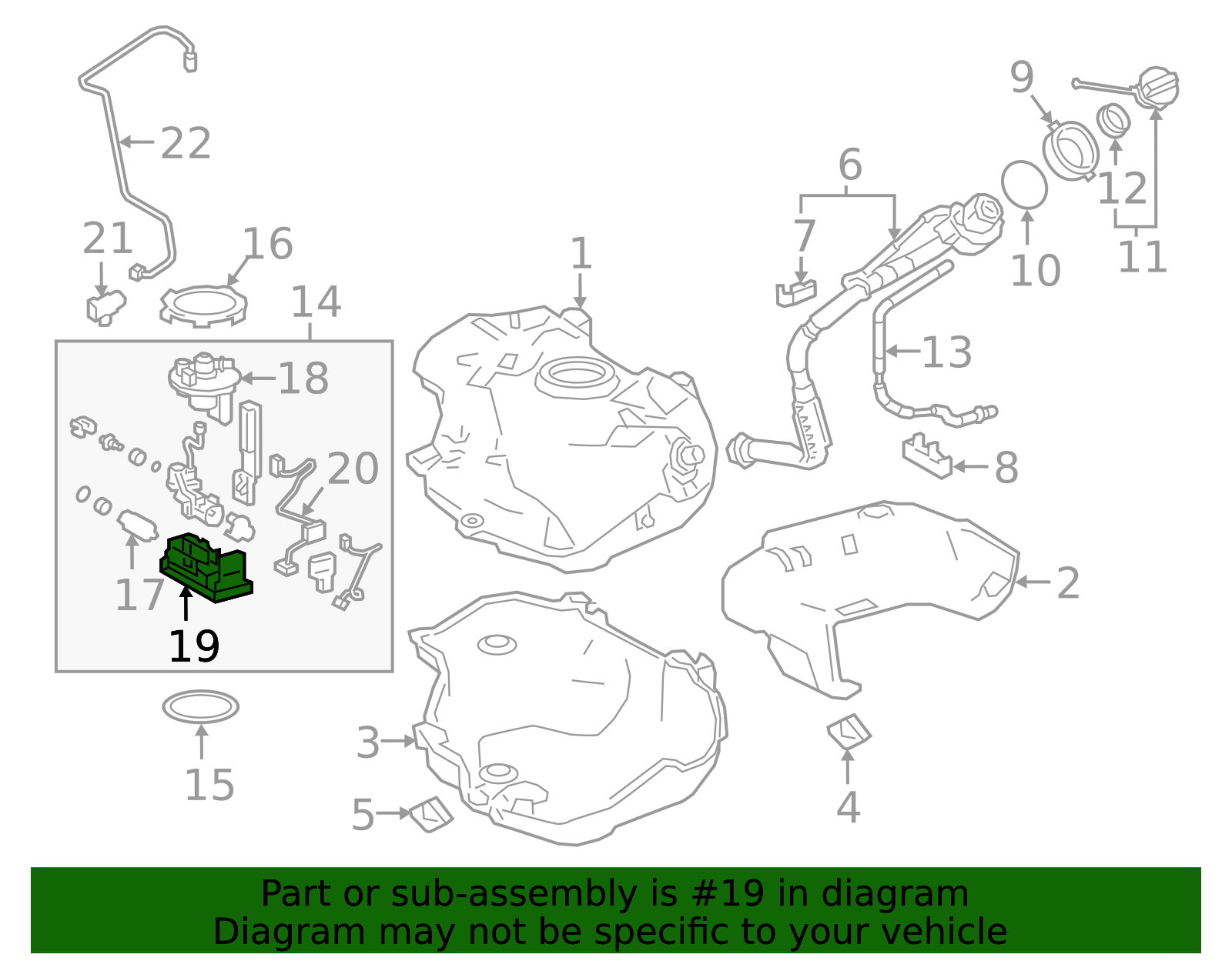 2019-2025 Toyota Tank 77103-12150 | Toyota Parts Center