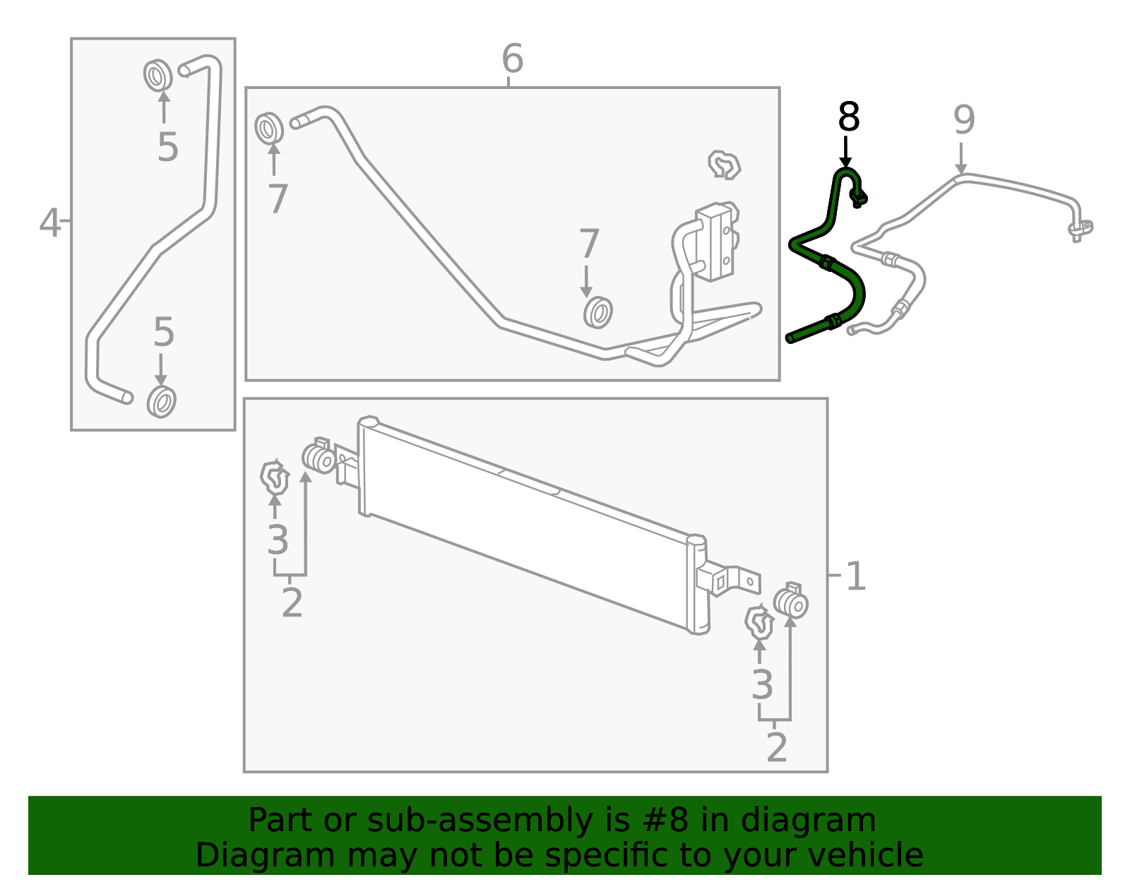 84389087 - High-Quality Automatic Transmission Fluid Cooler Inlet Line ...