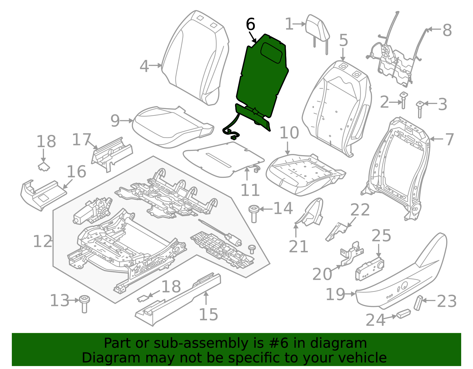2021-2024 Ford Mustang Mach-E | Seat Back Heater | LK9Z-14D696-A ...