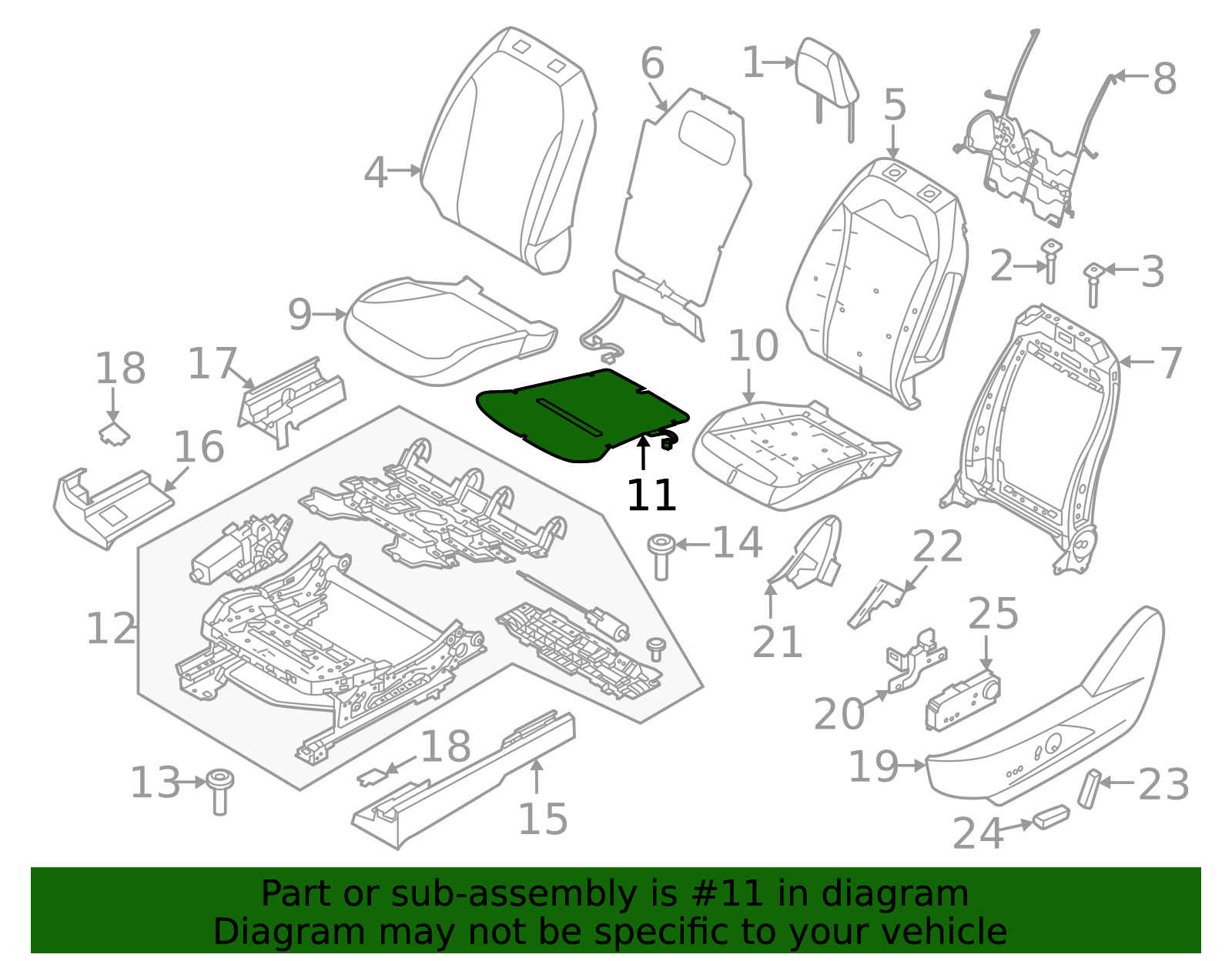 2021-2025 Ford Mustang Mach-E | Seat Cushion Heater | LJ8Z-14D696-B ...