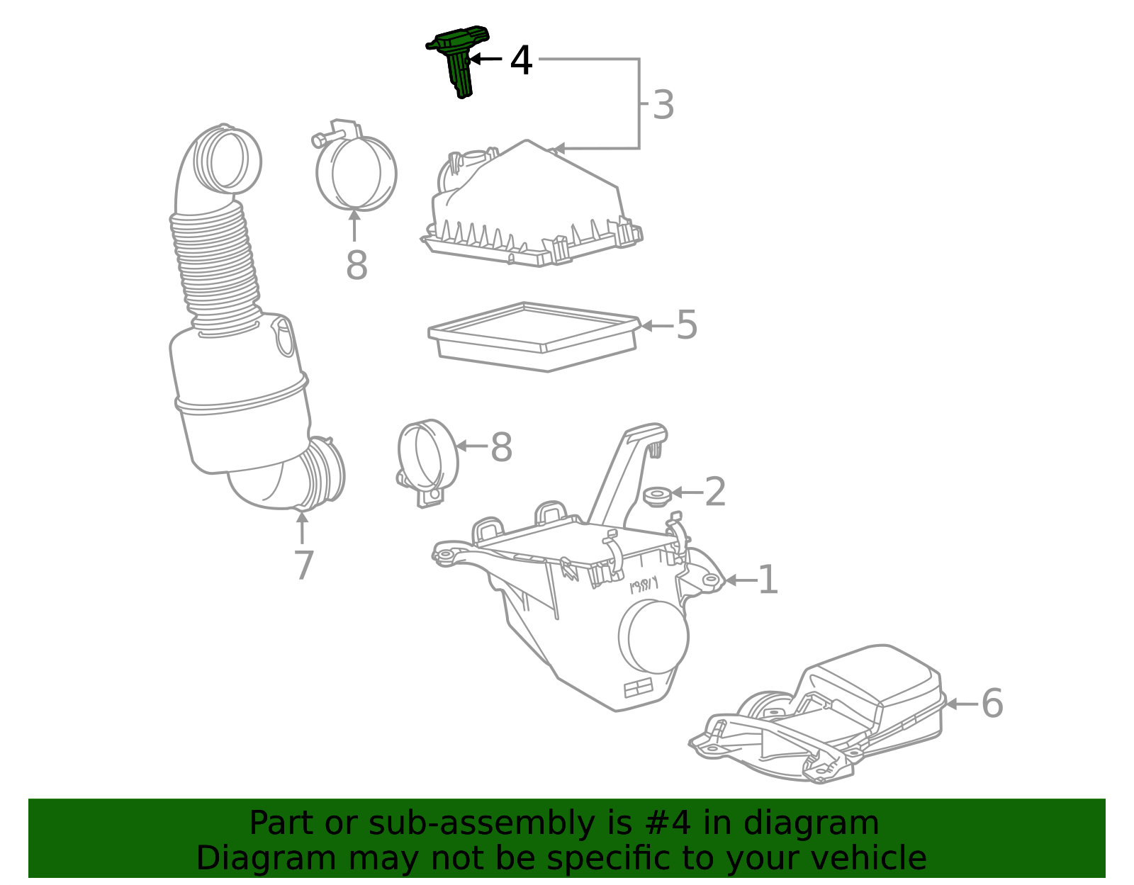 2016-2020 Toyota Mirai Air Mass Sensor 22204-30020 | Toyota Parts Center