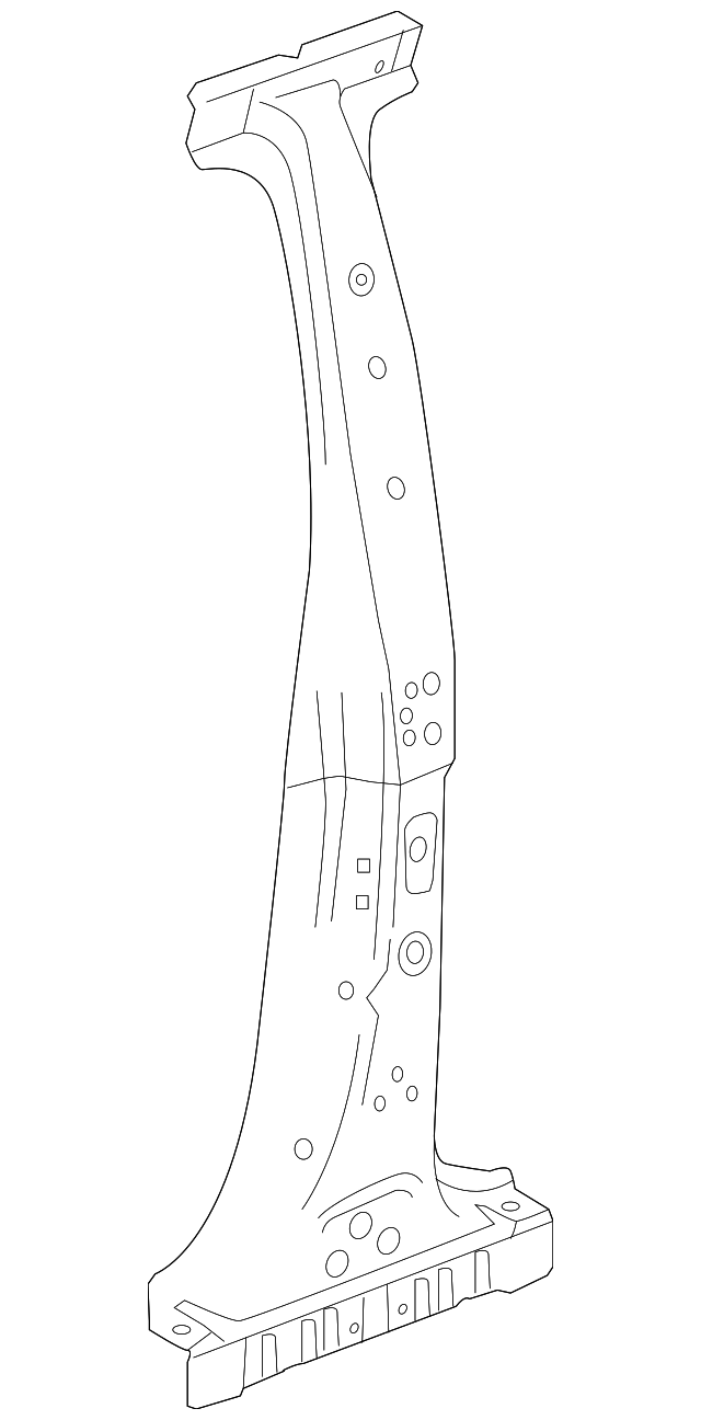 2013-2022 GM Passenger Side Center Pillar Outer Panel Reinforcement 95202812 | Shop Matick Buick GMC