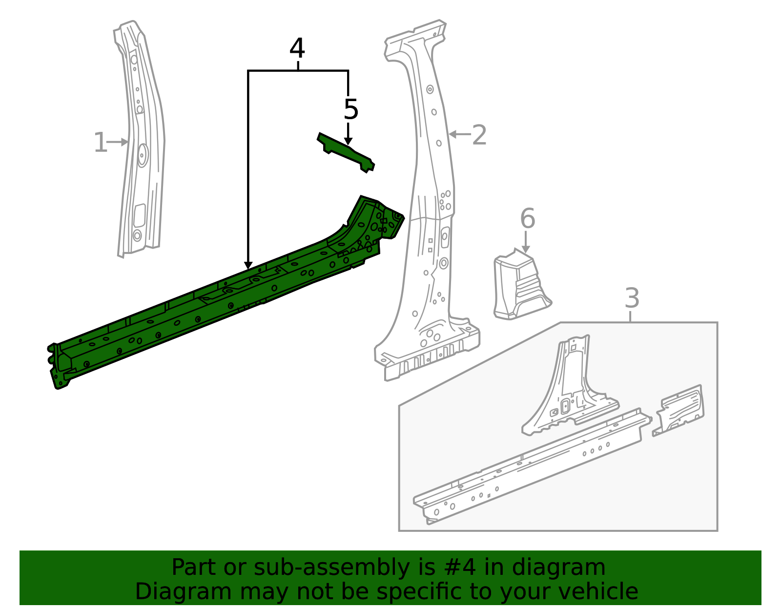 42453093 - High-Quality Passenger Side Rocker Outer Panel Reinforcement ...
