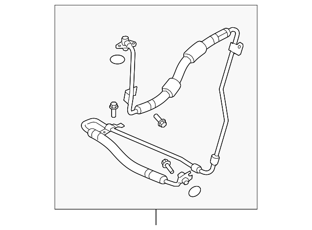 2009-2012 Audi Power Steering Pressure Hose 8K1-422-893-DP | Audi USA Parts