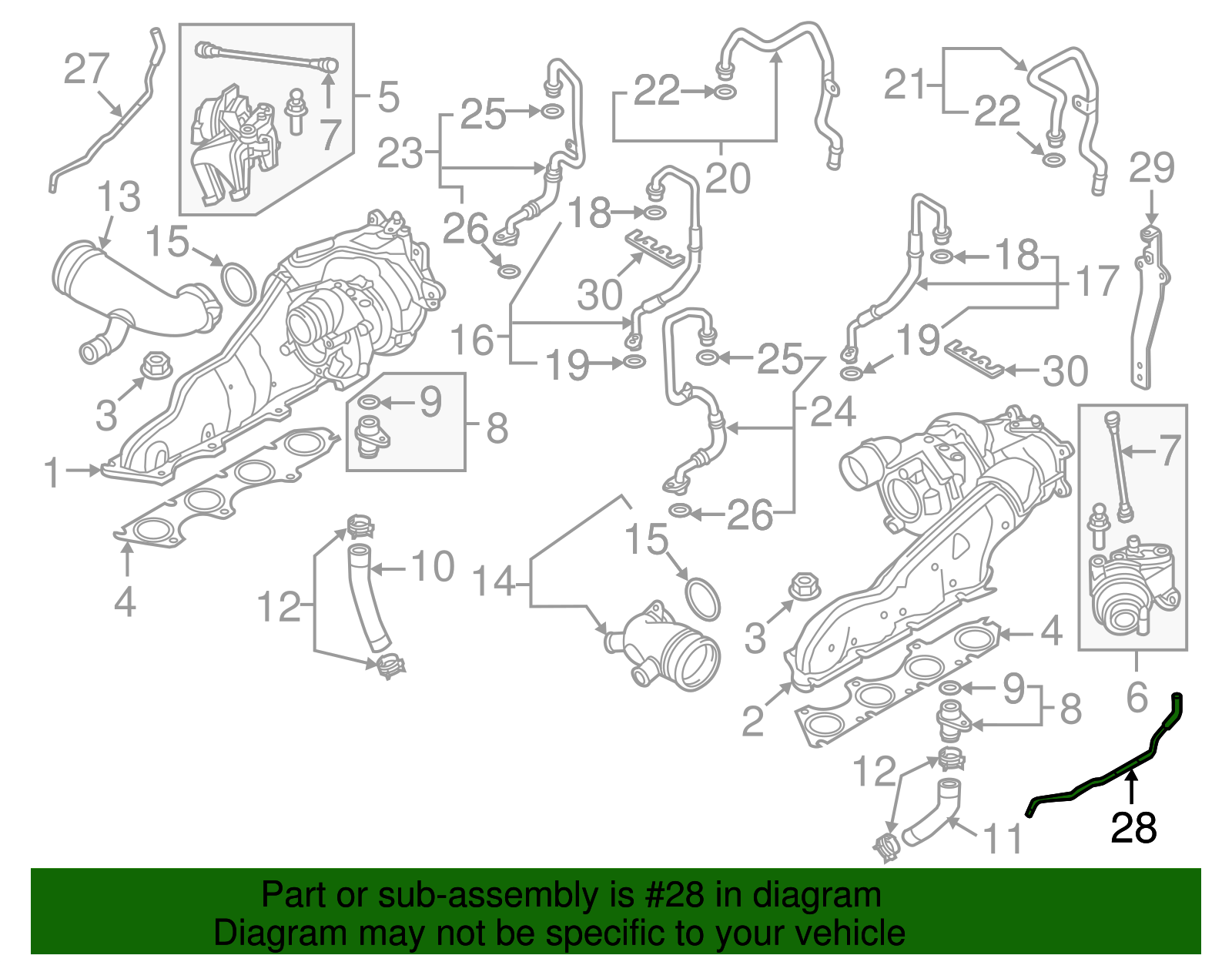 079-131-055-CP - Vacuum Tube 2013-2018 Audi | Audi OEM Parts Guy