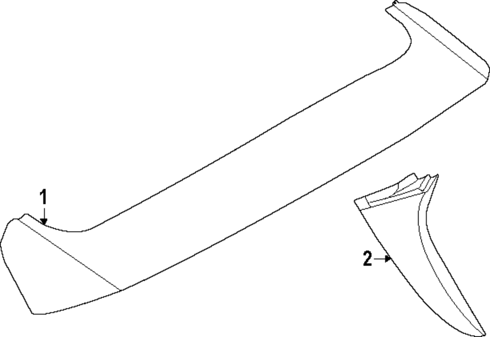 2024-2025 Subaru Side Spoiler 96031FN100 | Subaru Parts Guys