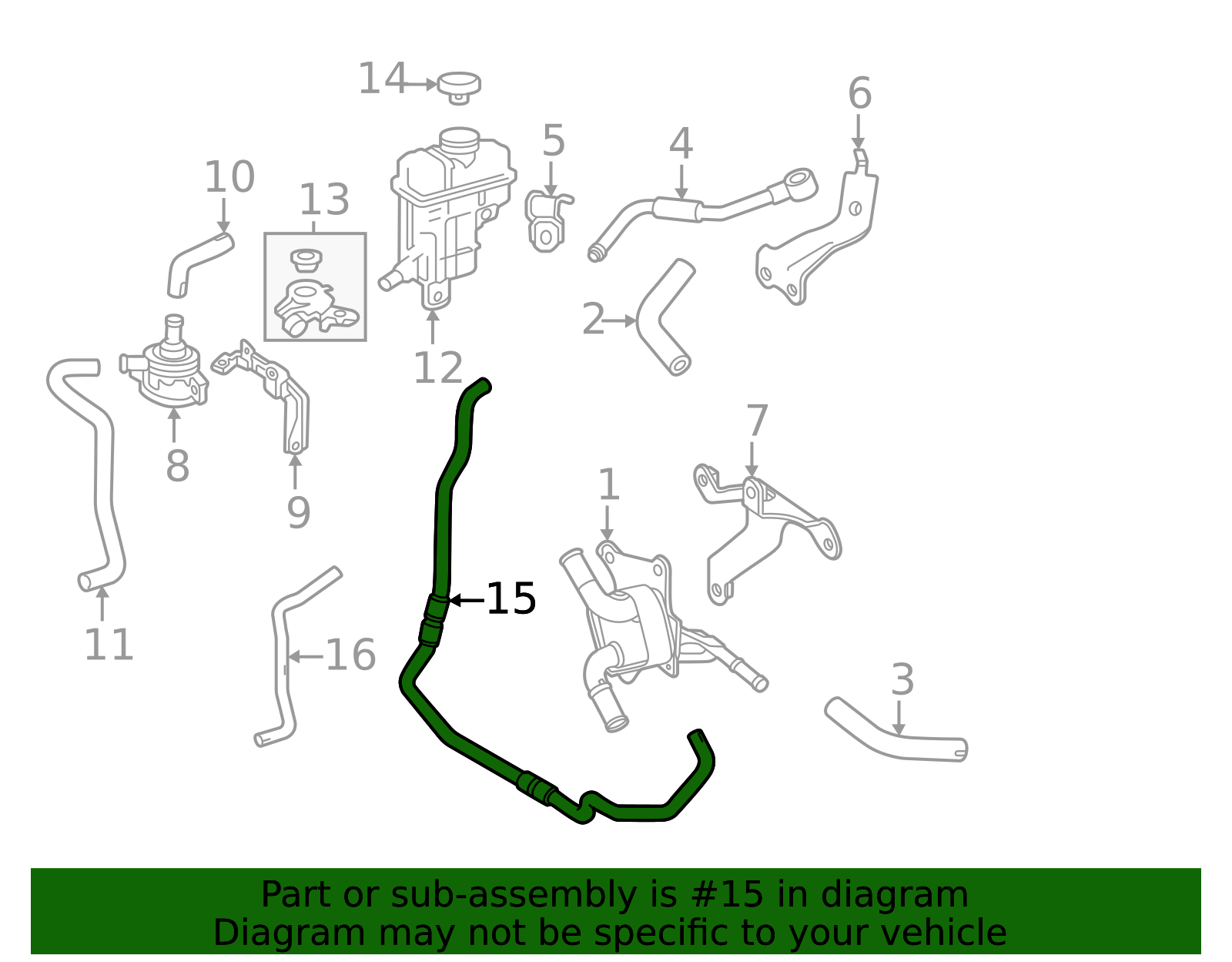 2023-2026 Toyota Crown Hose G9229-30070 | Toyota Parts Center