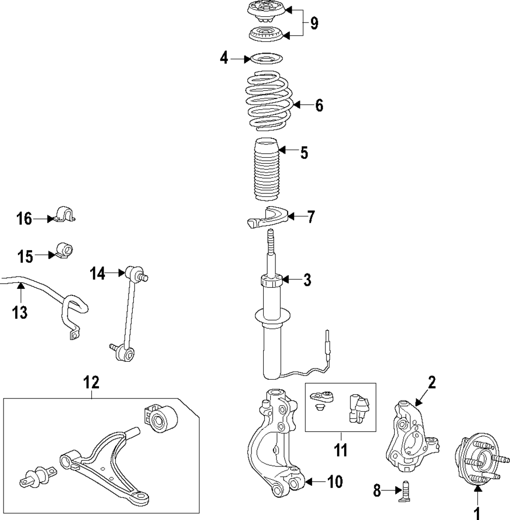 2018-2019 Cadillac XTS Front Suspension Strut 84684722 | Capital Chevy ...