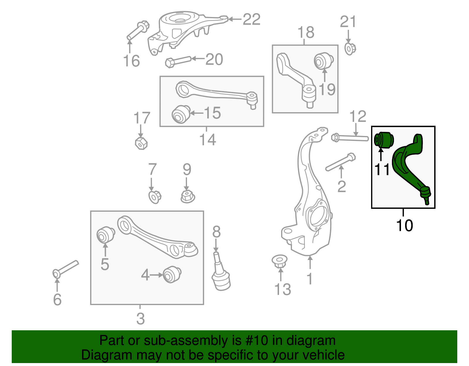 2011-2017 Audi Rear Lower Control Arm 8K0-407-693-AD | Audi USA Parts