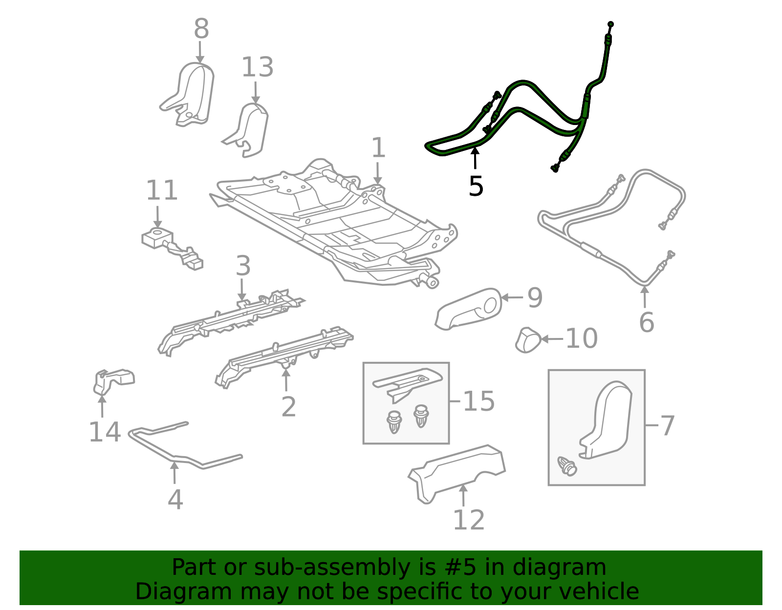 72704-60040 - High-Quality Seat Flex Cable for 2010-2023 Lexus GX460 ...