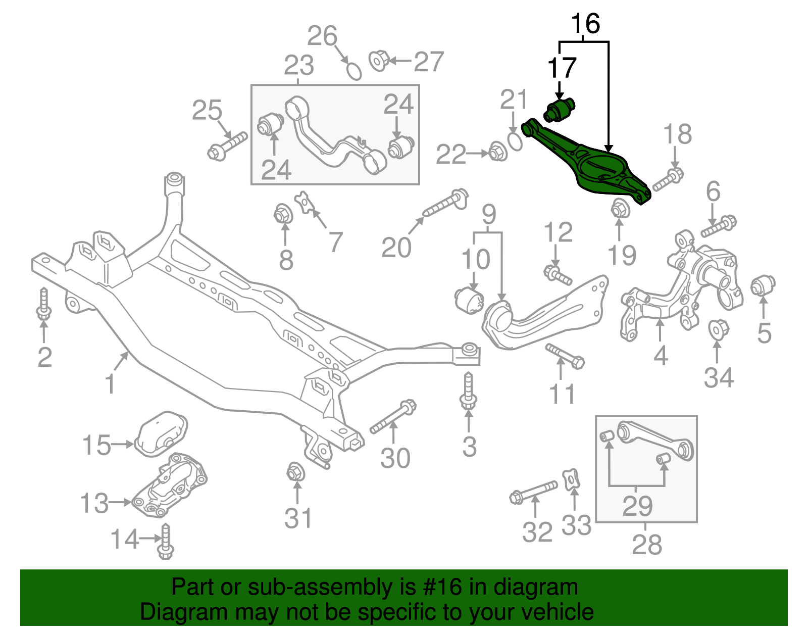 2005-2022 Volkswagen Lower Control Arm 1K0-505-311-AB | VW Direct Auto ...