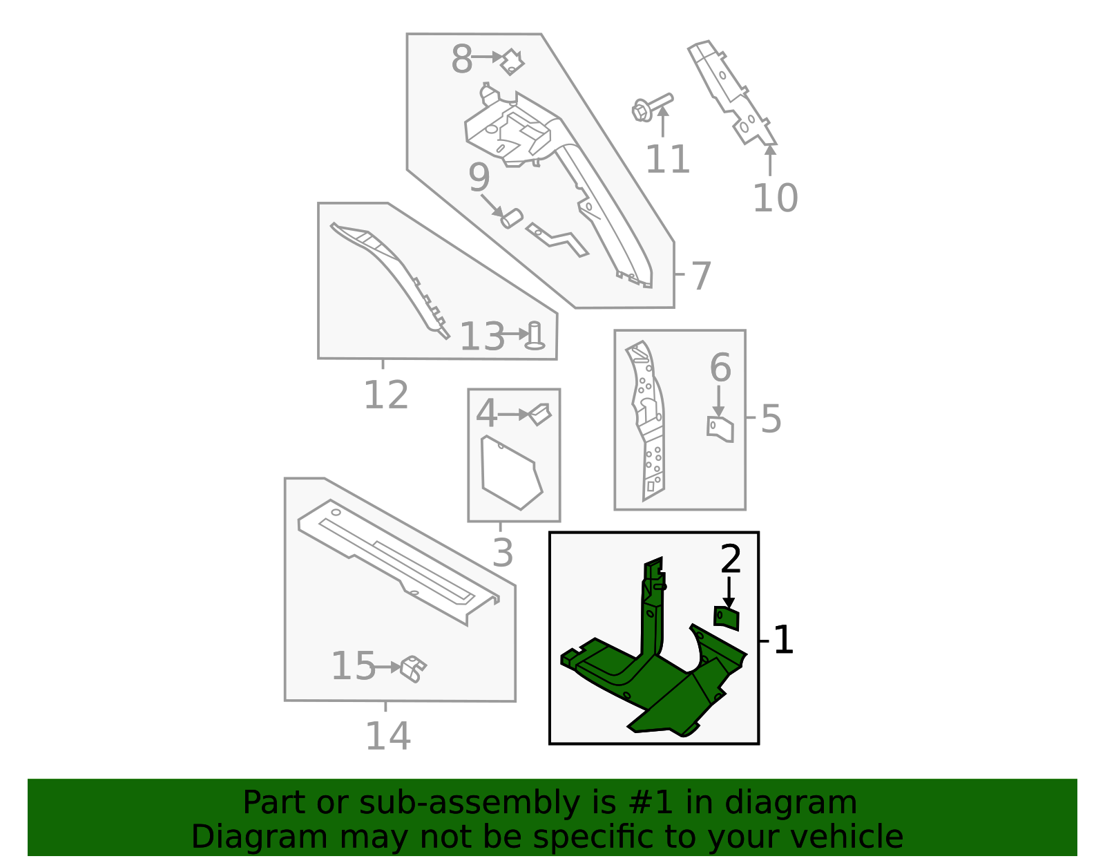 2021-2025 Ford Bronco Cowl Kick Panel M2DZ-7802345-AD | TascaParts.com
