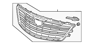 2016-2018 Cadillac CT6 Front Upper Grille 84124487 | Capital Chevy Parts